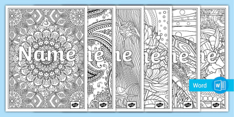 Editable Name Mindfulness Coloring Sheets for 3rd-5th Grade