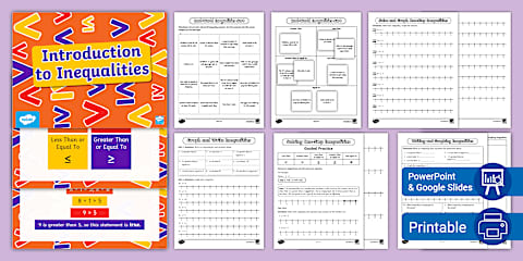 Seventh Grade Solving and Graphing Inequalities Practice