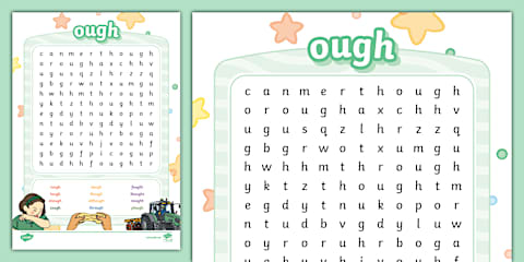 '-ough' Spelling Worksheet