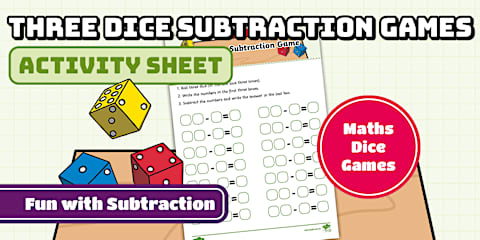 Dice Addition Recording Sheet Game