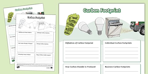 Earth Day What is Your Carbon Footprint? Activity Sheet