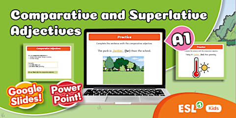 Comparative Adjectives Display Posters