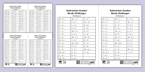 2-Digit Column Subtraction Activities