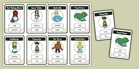 Who Am I? Traditional Tales Character Guessing Game