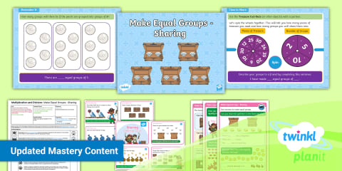 Making Equal Groups - Sharing | KS1 Maths Concept Video