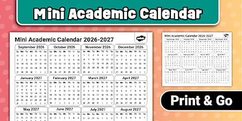 Calendarios interactivos 2026-2027