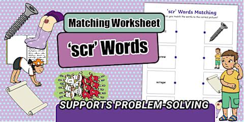 Letter Blends Matching Puzzle