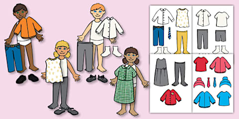 Getting Dressed Visual Support Display Poster