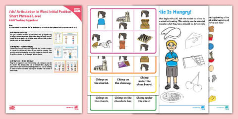 'Ch' Sound Words, Phrases and Sentences List | Twinkl