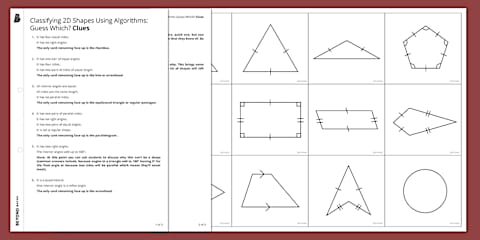 Creating Algorithms to Classify 2D Shapes and 3D Objects Presentation