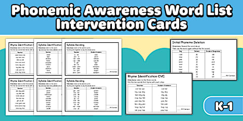 Phonemic Awareness Activities