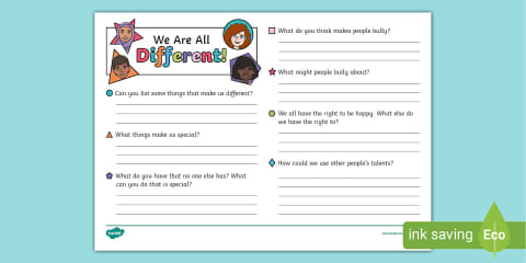 Our Similarities and Differences Activity