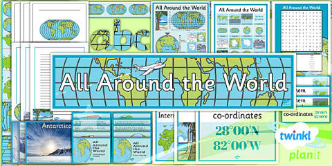 Geography: All Around the World Year 4 Unit Assessment Pack
