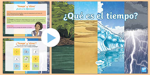 PowerPoint y Slides Presentación: Actividad de vocabulario "El tiempo ...