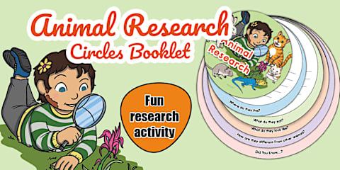 Animal Report Flipbook for K-2nd Grade