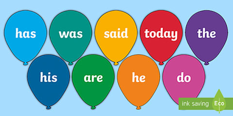 Year 2 Common Exception Words on Flowers