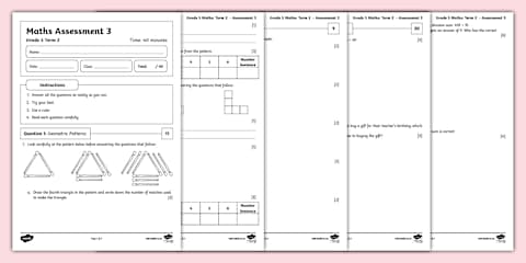 Grade 5 Maths - Term 2 - Assessment 2 (CAPS Aligned)