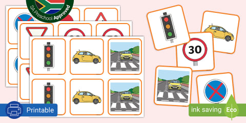 Preschool: Road Safety - Crossing The Road Safety Maze Activity Sheet