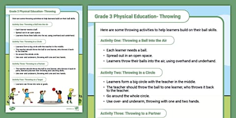 Grade 3 Life Skills Physical Education Hands and Feet Coordination Game ...