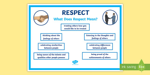 Respect Acrostic Poem Template and Example