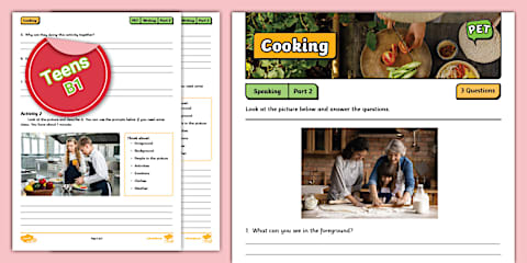 ESL B1 PET Speaking Part 2 - Free Time Activities [Teens, B1]