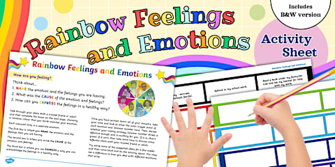 My Emotions Wheel Activity Sheet