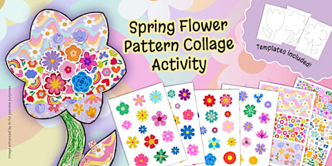 Spring Flowers Collage Activity Pack
