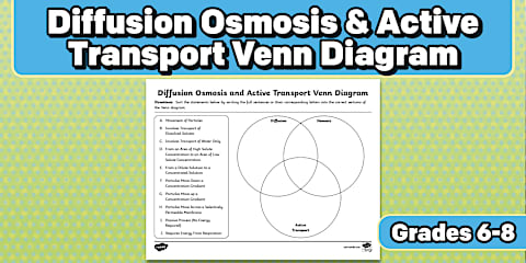 Cell Transport Osmosis Lab for 6th-8th Grade