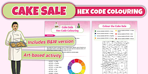 Hex Code Colouring- Snowflake Tessellation