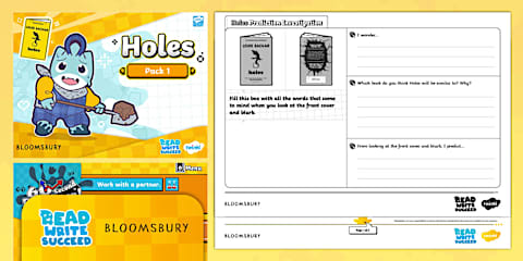 Comprehension Questions Worksheets to Support Teaching on Holes by ...