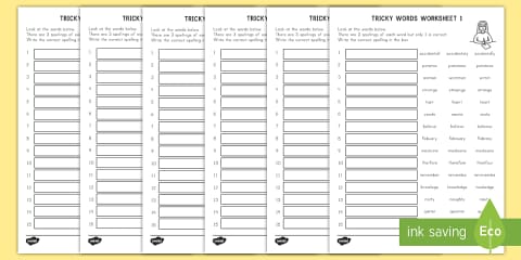 Phase 2 Phonics Tricky Words Train