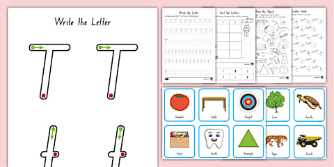 Learning the Letter 't' Flashcards