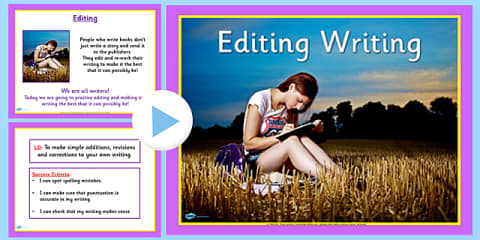 Self Editing Checklist