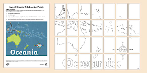 Map of North America Collaborative Puzzle Activity