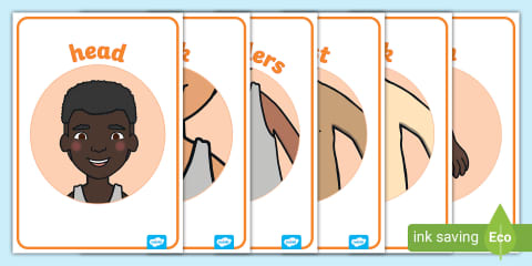Grade R LS - Matching Cards: Parts of the Body (CAPS Aligned)