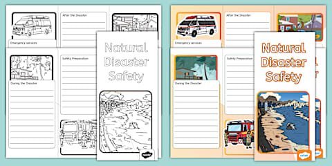 Natural Disasters Leaflet Template
