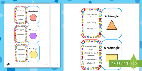 2D Shapes Assessment Checklist