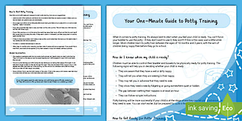 Toileting and Toilet Training (Handout)