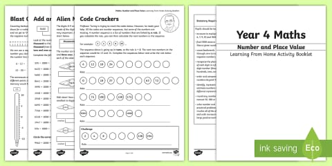 Maths Number and Place Value Activity Booklet Ages 9 - 10
