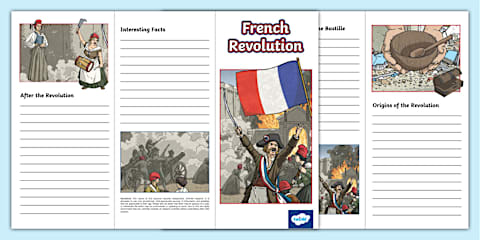 French Revolution Newspaper Writing Template