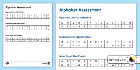 Alphabet Letter and Sound Recognition Tracker