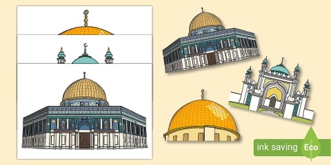 Mosque Silhouette Cut-Outs