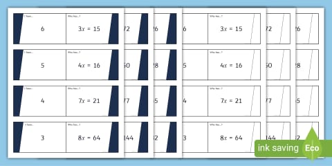 Sixth Grade Fall Solving Equations Stew