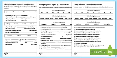 Compound Sentences Worksheet