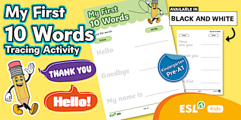 ESL Beginners Pack: Adjectives [Kindergarten, Pre-A1]