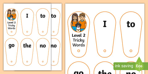 Level 2 Tricky Word Mat