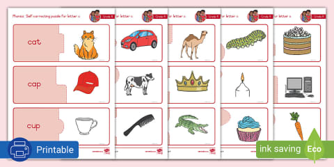 Grade R Phonics: Self-correcting Puzzles: Letter d (CAPS Aligned)
