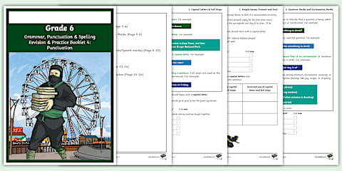 Grade 6 Grammar, Punctuation and Spelling Revision Practice Booklet 3 ...
