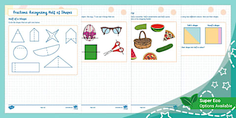 Find a Half of an Object or a Shape | KS1 Maths Concept Video