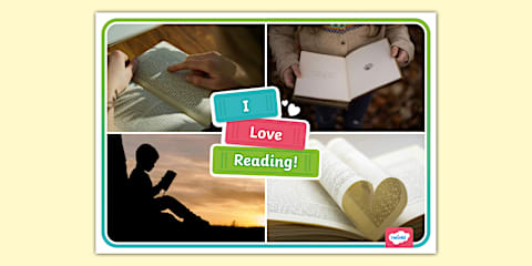 I Love Reading! Photo Display Banner